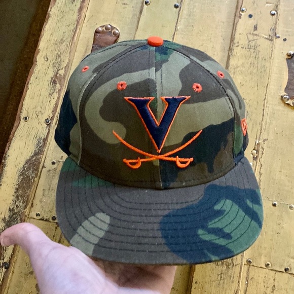 New Era | Accessories | University Of Virginia New Era 59fifty Camo ...